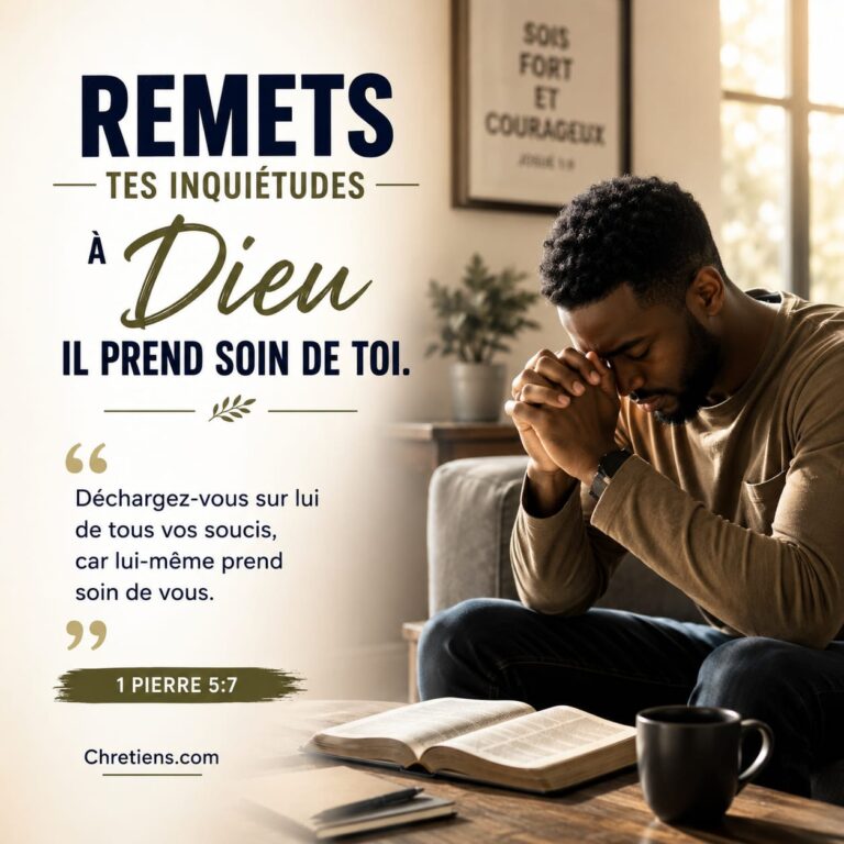"Déchargez-vous sur lui de tous vos soucis, car lui-même prend soin de ...